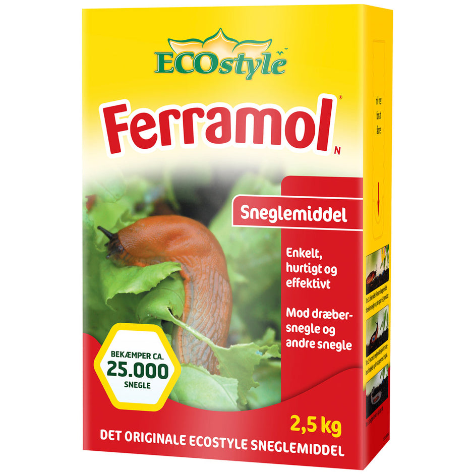 Ferramol sneglemiddel er gift til dræbersnegle I ECOstyle